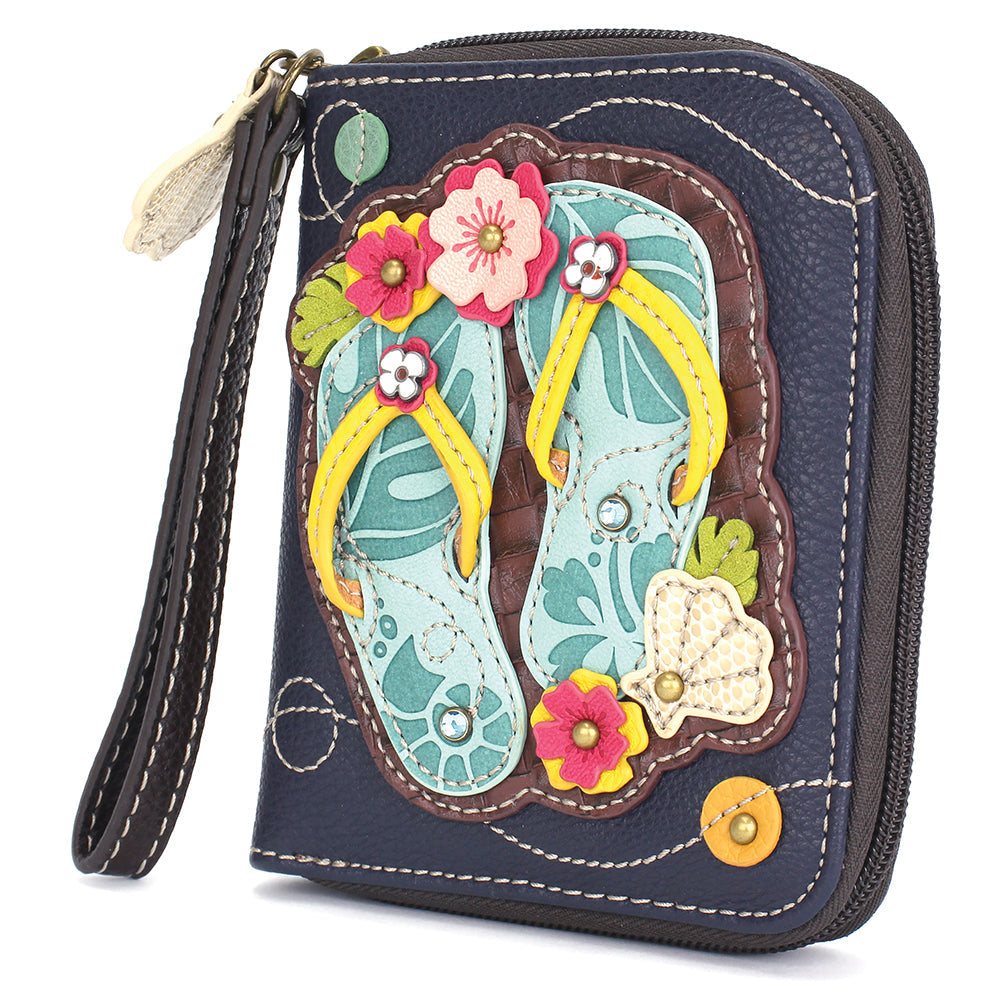 Zip Around Wallet - Flip Flop – Whimsical Bags